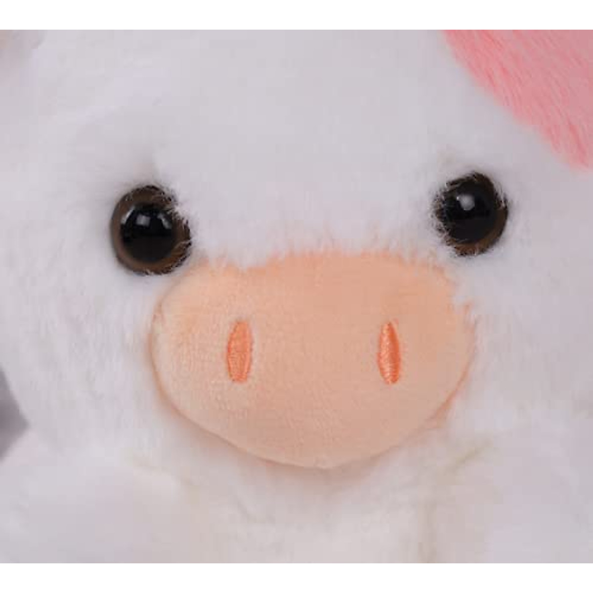 GracesDawn Cow Plush Toy, Plush Pillow Cow Toy, Palm Cows Plush Stuffed Animal Toy, Cartoon Cute Pink Cow Plush Toy, 7.8 inches high