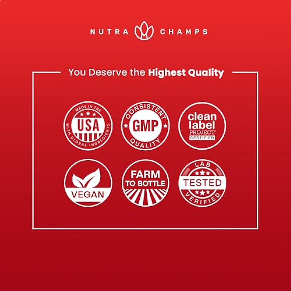 NutraChamps Korean Red Panax Ginseng Capsules | Extra Strength Ginsenosides for Energy, Focus, Performance, Vitality & Immune Support | Korean Red Ginseng Root Extract Powder Supplement | Vegan Pills