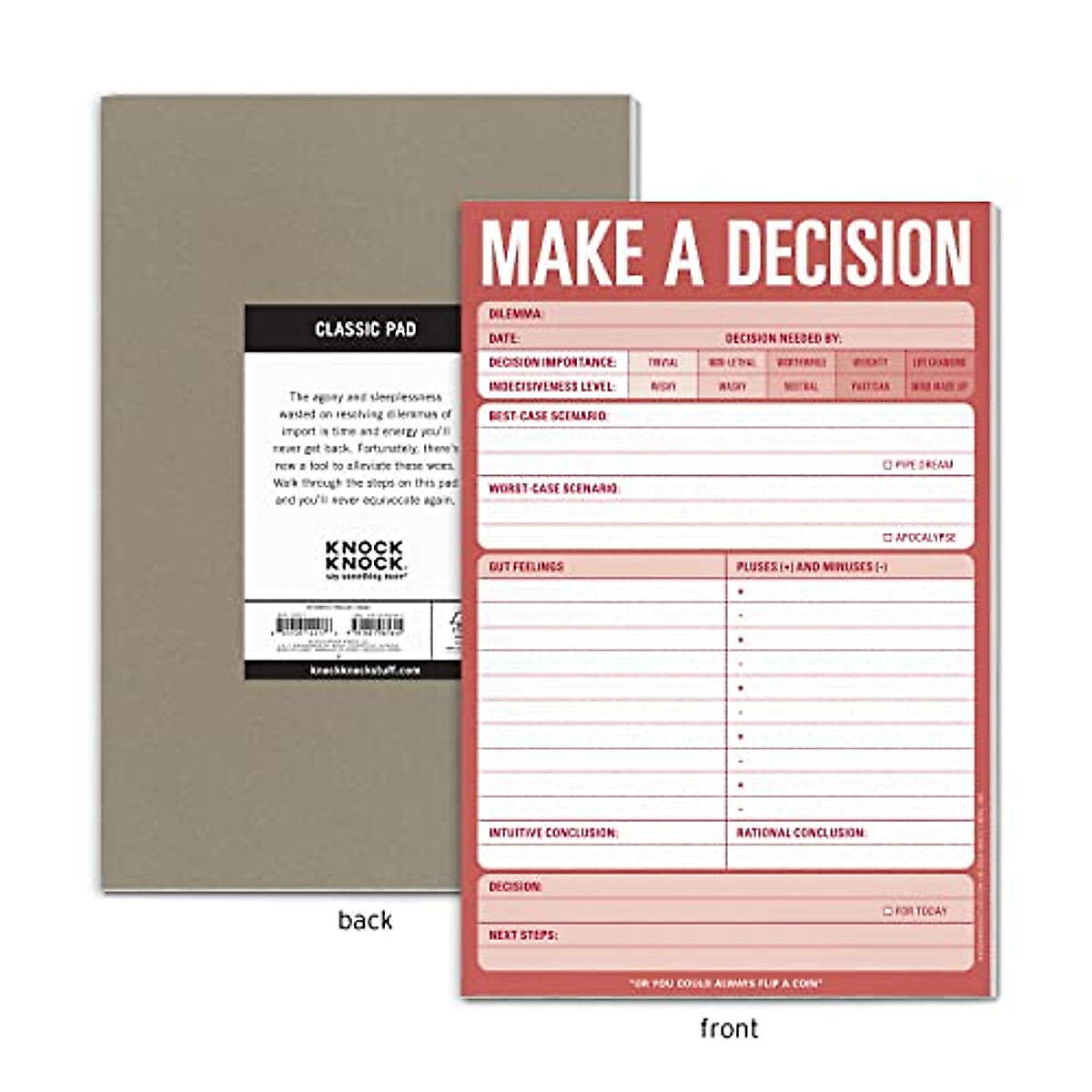 Knock Knock Make a Decision Pad