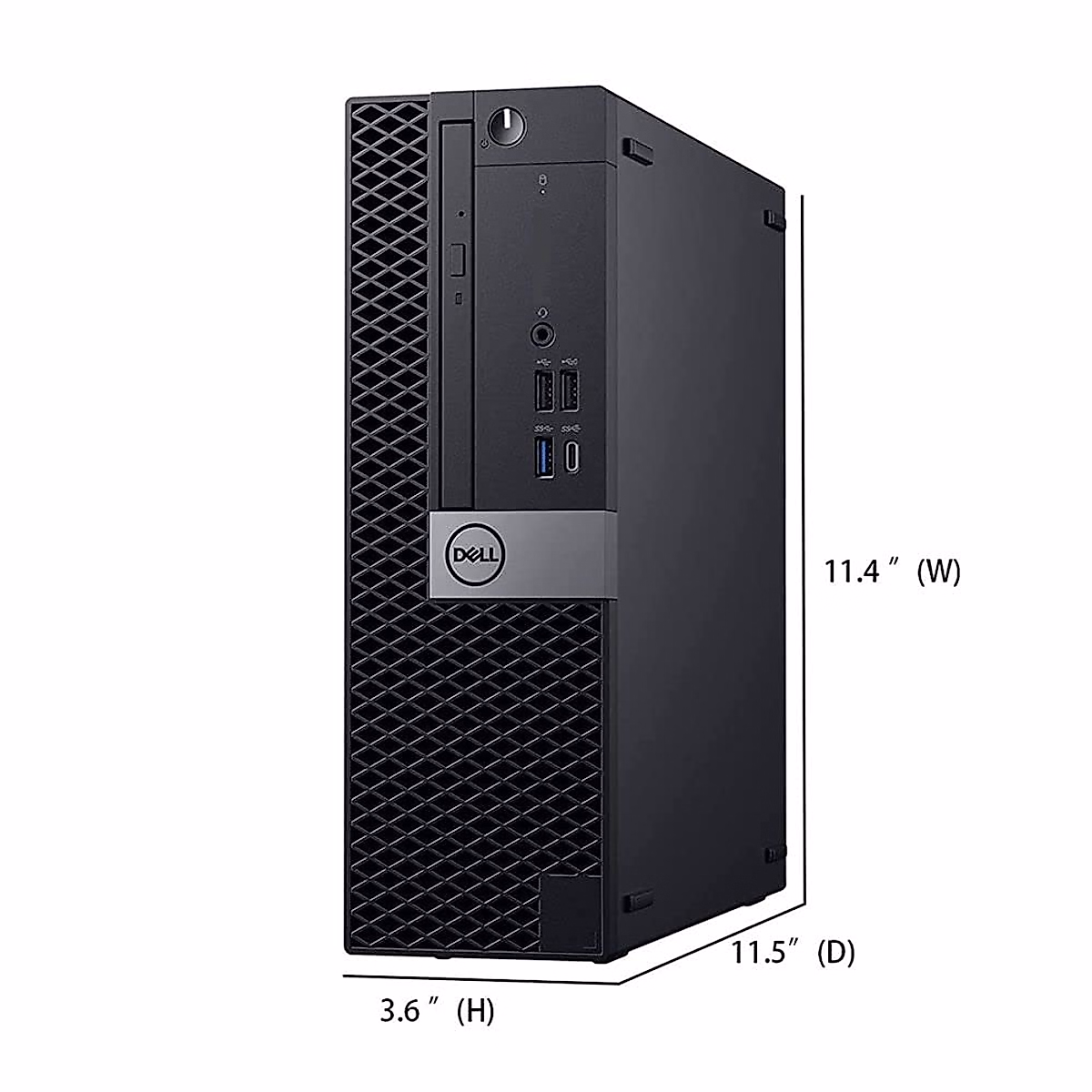 Dell OptiPlex 7050 SFF Desktop Computer PC,Intel Core i7-6700 3.40GHz,16GB DDR4 Ram 256GB NVMe M.2 SSD,Built-in WiFi & Bluetooth,HDMI,DVD-RW,Windows 10 Pro,Wireless Keyboard & Mouse(Renewed)