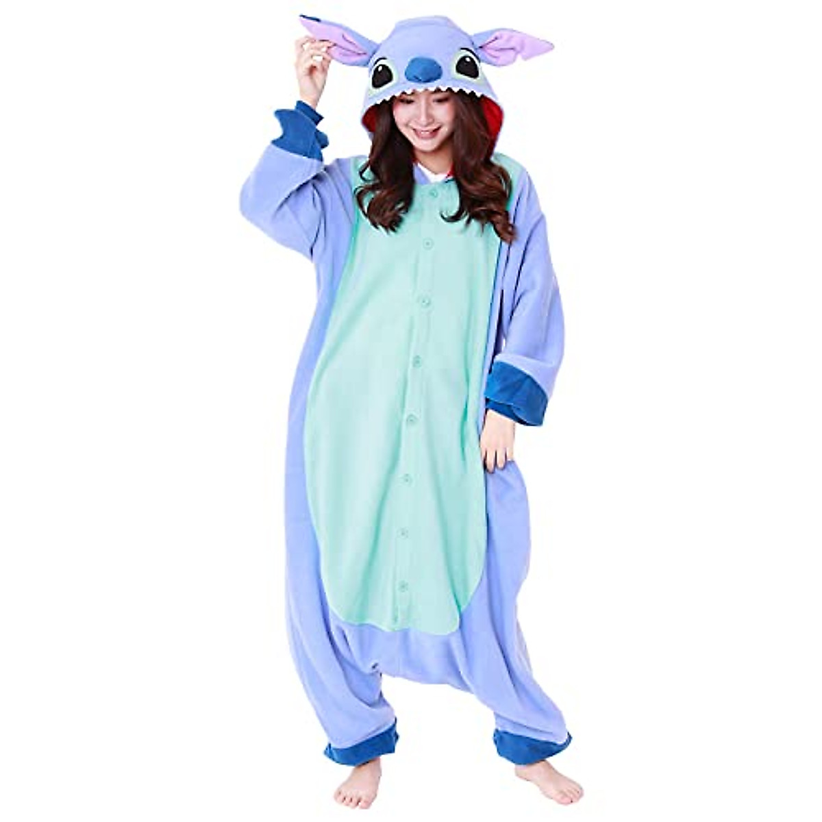 SAZAC Stitch Kigurumi - Onesie Jumpsuit Halloween Costume