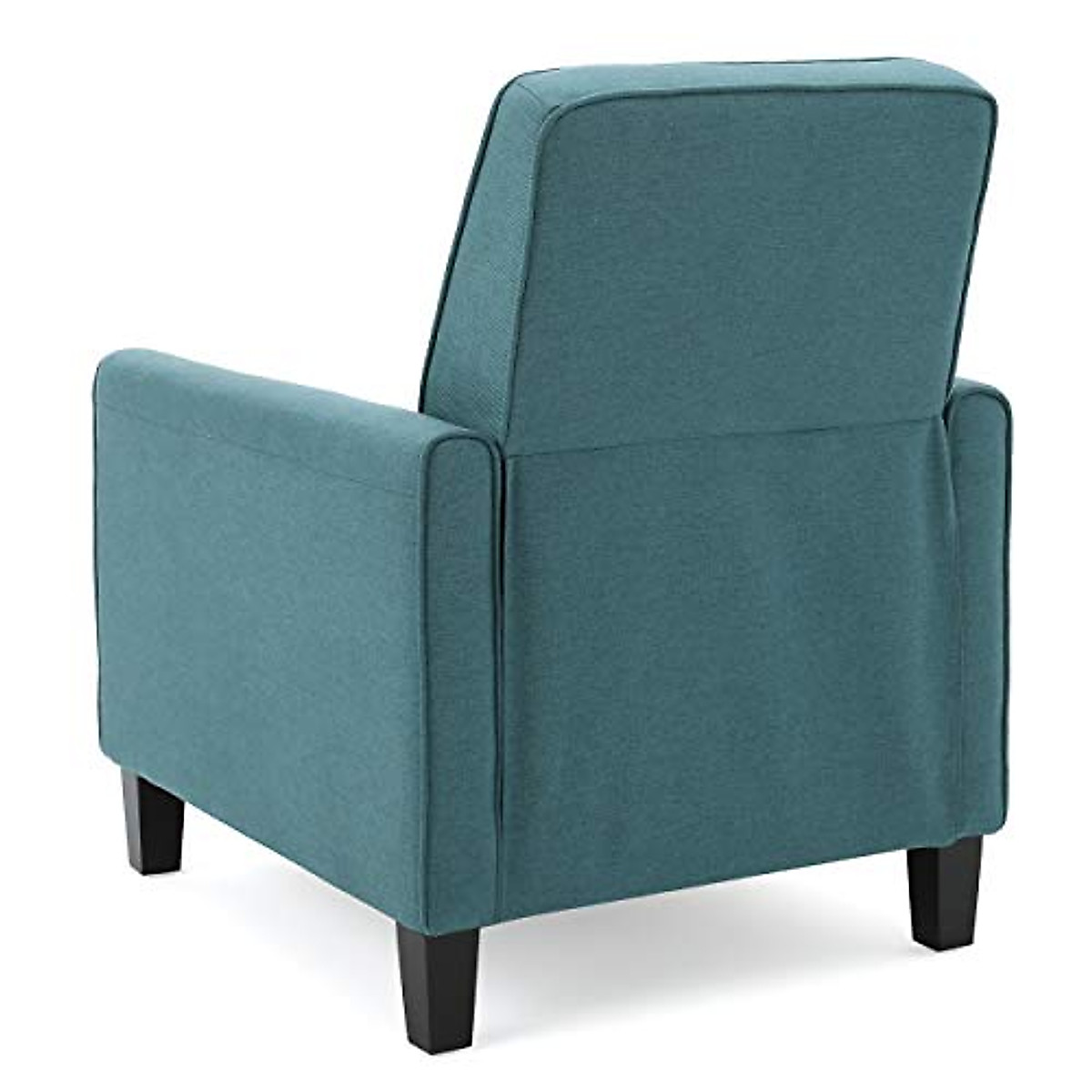 Christopher Knight Home Emmie Fabric Recliner (Set of 2), Dark Teal, Dark Brown
