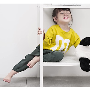 BULINGNA Cute Toddler Kids Baby Boy Girl Casual Eelastic Harem Long Pants Bloomers (Green, 3-4 Years)