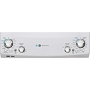 GE GUD27EESNWW 27" Electric Laundry Center with 3.8 cu. ft. Washer Capacity and 5.9 cy. ft. Dryer Capacity in White