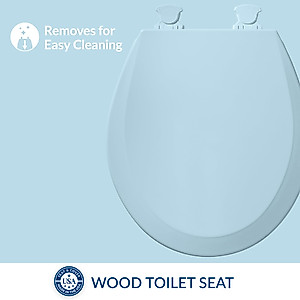 Bemis 500EC 464 500EC464 Toilet Seat, 1 Pack Round, Dresden Blue