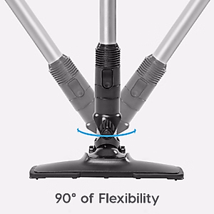 IRIS USA IC-N1 Cyclone Stick Vacuum for Hard Floors and Low-Profile Carpet, Silver