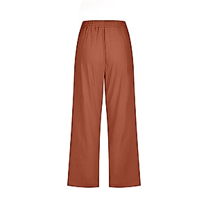 symoid Return Item to Amazon for Refund Capris for Women Drawstring Elastic Waisted Casual Comfy Trousers Wide Leg Loose Summer Capri Pants with Pockets 2023 Amazon On Line Coffee M