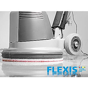 FLEXIS KGS Floor Cleaning & polishing Pads 9 inch, grit 400 - red (2 Pack)