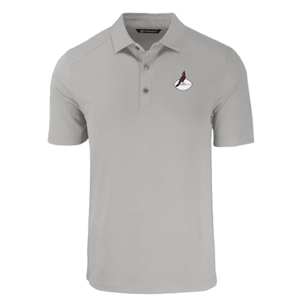 Cutter & Buck Men's Gray Arizona Cardinals Throwback Forge Eco Stretch Recycled Polo