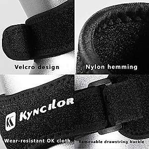 Knee Brace with Side Stabilizers Running Braces Knee Support Knee Braces for Knee Pain Knee Brace for Meniscus Tear Knee Support for Women Men Patella Tendon Strap Knee Wraps Basketball Knee Pad Black