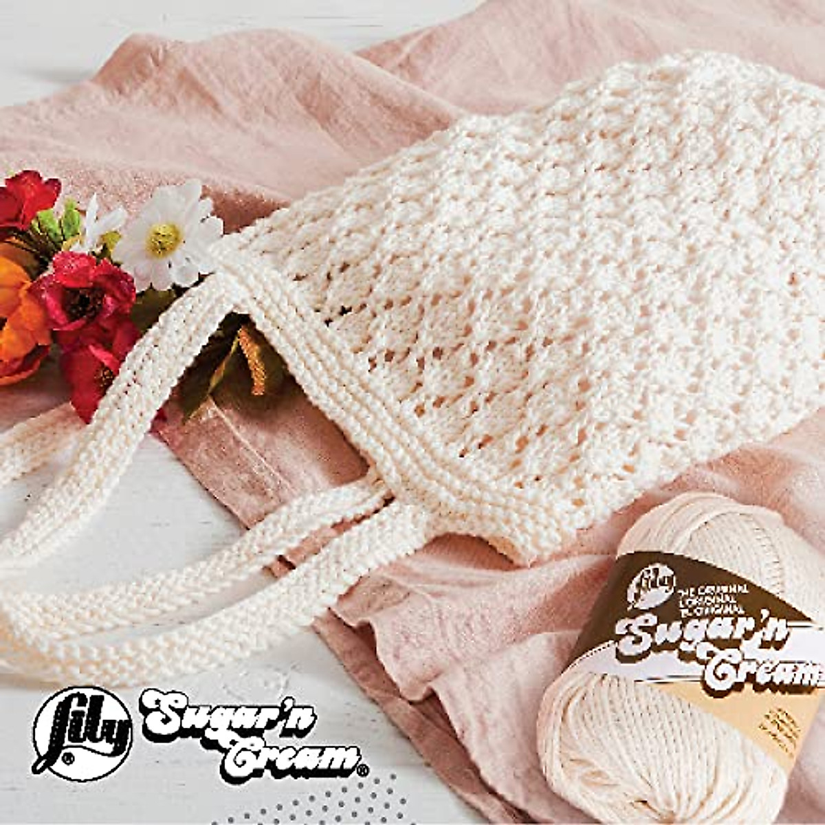 Lily Sugar'N Cream Dazzle Blue Yarn - 6 Pack of 71g/2.5oz - Cotton - 4 Medium (Worsted) - 120 Yards - Knitting/Crochet