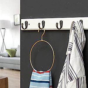 Gutapo 20pcs Single Prong Robe Hook,Hooks for Hanging,Flat Coat Hooks Wall Mounted for Hanging Towel Hooks with 44 Screws for Coats,Bag, Scarf, Key, Towel, Hat,Cup