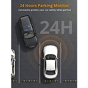 Dash Cam Front and Rear with WiFi - Kingslim D2 Pro 4K Single Front/2K+1080P Front and Rear Dual Dashcam for Cars with Night Vision and 24H Parking Monitor, 256GB Max Supported, Black