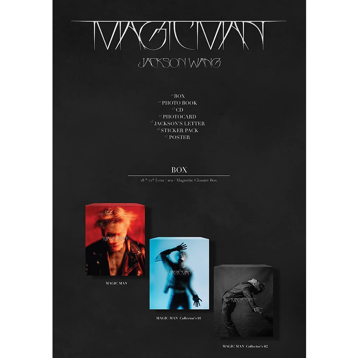 Jackson Wang GOT7 - Vol.2 Magic Man CD (Magic Man Collector’s 01 ver.)