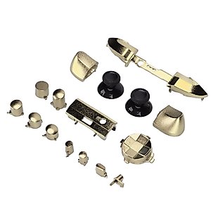 Full Game Controller Plating Button Set, Game Handle Accessories Compatible Beautiful Appearance for Series X(#3)
