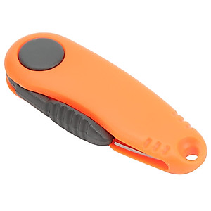 Mini Badminton Line Scissors, Folding Outdoor Fishing Line Cutter ABS Carbon Steel 2pcs for Camping (Orange)
