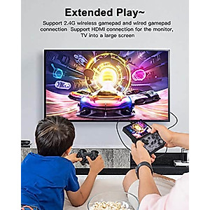 Retro Handheld Game Console, Anbernic RG35XX Handheld Emulator Console, Miyoo-Mini-Plus Style Portable Game Console Built-in 5474 Classic Games, Speaker, 2600mAh Rechargeable Battery(Purple)