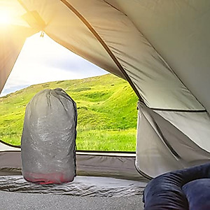 FAVOMOTO Ultralight Nylon Mesh Bags Sleeping Bag Ditty Sacks Clothes Storage Organizer for Travel Camp Home College Dorm Dirty Cloth 22.40X14.54X0.39in