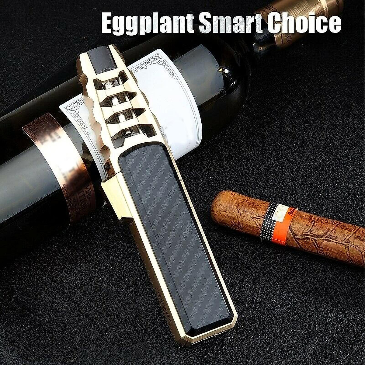 Solar Beam Torch - the Hottest Torch on Earth, Turbine Torch Lighter Jet Flame, Butane Gas for Candle Camping BBQ Kitchen- Butane Not Included, Windproof