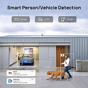 VIKVIZ 4K 8MP PTZ POE IP Camera Outdoor,Pan Tilt 18X Optical Zoom, Human Auto Tracking,Human/Vehicle Detection,Two-Way Talk,328ft IR Night Vision,PTZ Security Camera with MicroSD 512GB