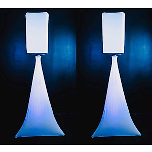 Rockville White 10" PA DJ Speaker Cover Scrim for Wedding Church Club, (RSC108W)