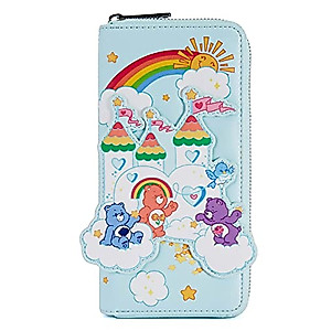 Loungefly Care Beaas Care-A-Lot Castle Zip-Around Wallet Care Bears One Size