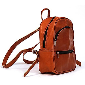 Rassy&Massy 11 Inch Leather Backpack Purse for Women Fashion Designer Casual Day Out, Travel Ladies Shoulder Bags-Gift for Her