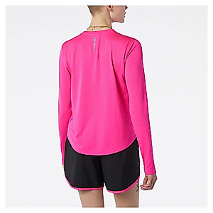 New Balance Women's Accelerate Long Sleeve, Black , Medium