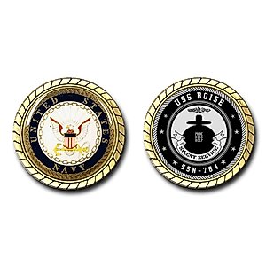 USS Boise SSN-764 US Navy Submarine Challenge Coin - Officially Licensed