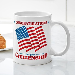 CafePress New US Citizen Mugs Ceramic Coffee Mug, Tea Cup 11 oz