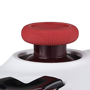 TOMSIN Replacement Thumbsticks for Xbox One/ PS4 Controllers, True Rubberized Joysticks for Xbox One S (2 Pcs) (Red)
