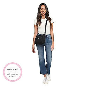 Baggallini womens Uptown Bagg With Rfid Wristlet Handbags, Black, One Size US