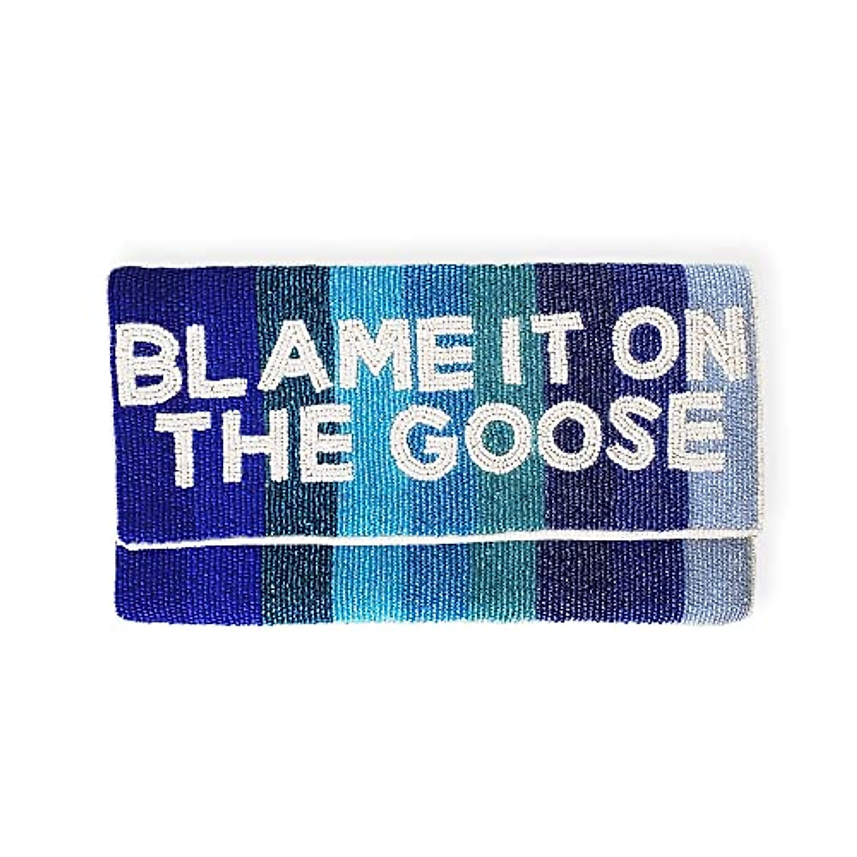 Blame it on the Goose Clutch, Beaded Purse for Bachelorette, Bachelorette Party Gift, Bride Gift, Engagement Gift for Bride To Be, Summer Clutch, Beaded Bag