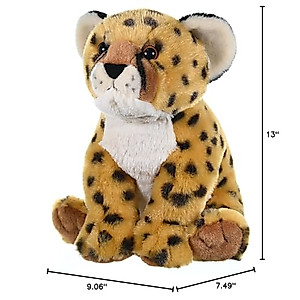 Wild Republic Cheetah Cub Plush, Stuffed Animal, Plush Toy, Gifts for Kids, Cuddlekins 12"