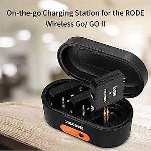 Rode Wireless GO II 2-Person Compact Digital Wireless Microphone System/Recorder Bundle with ZG-R30 Charging Case Wireless GO/Wireless GO II Microphone System