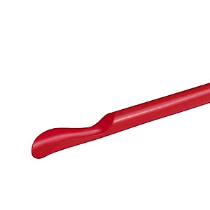 Karat C9085 9.45" Spoon Straws (6.5 mm Diameter), Unwrapped, Solid Red (Case of 10000)