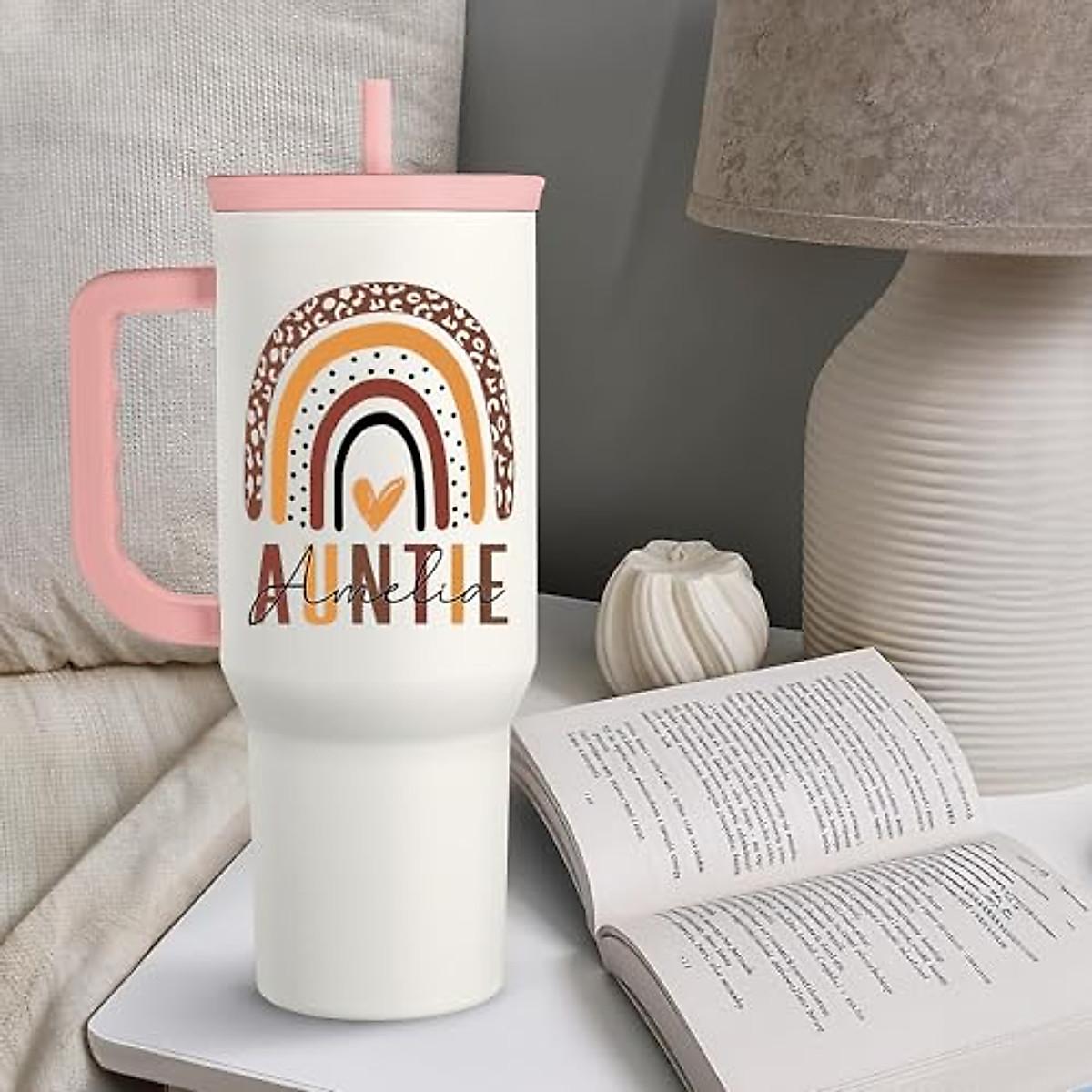 Noni Personalized Auntie Tumbler 40oz, Promoted To Aunt Gift Idea, Best Aunts Ever Present, Mother Day Gift For Auntie, Presents for Aunt, New Aunts, Promoted to Aunties