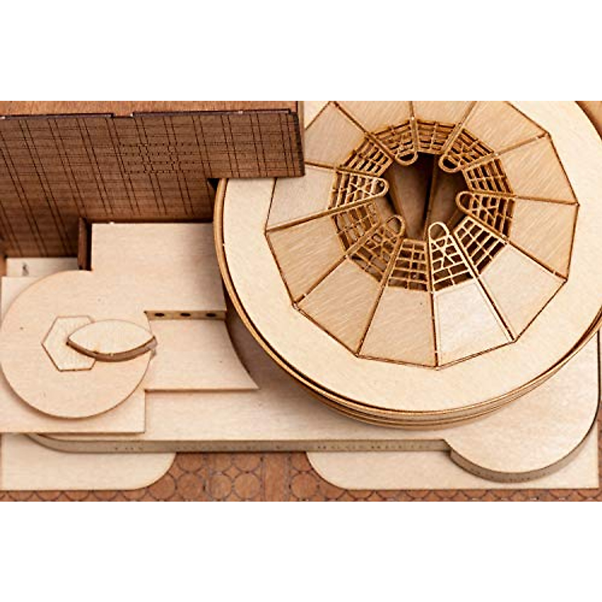 Little Building Co Guggenheim Museum Scale Replica kit, Frank Lloyd Wright midcentury Modern Architecture. NYC Architectural fine Wood Accurate Model