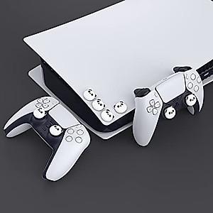 PlayVital Cute Thumb Grip Caps for ps5/4 Controller, Silicone Analog Stick Caps Cover for Xbox Series X/S, Thumbstick Caps for Switch Pro Controller - Chubby Panda