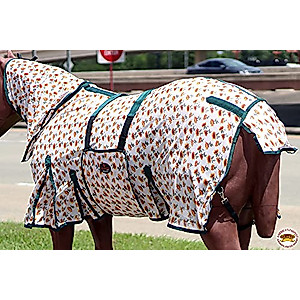 HILASON 78 Inches Horse Fly Sheet Ultra Violet Rays Protect Mesh Bug Mosquito Summer Spring | Fly Sheet | Horse Turnout Sheet | Fly Sheet for Horses | Bug and Mosquito Protection | Fly Sheet for Horse