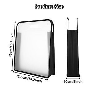 GBACHOOSE 12x12 Scrapbook Paper Storage Organizer, 6 Pack Scrapbook Paper Storage 12x12 Organizer with Handle, Scrapbook Organizer Bag for Scrapbook Supplies Crafts Mats Photos File(Black)