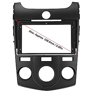Car Stereo Dash Radio Fascia, Installation Dash Kit ABS Navigation Panel Frame Cover Auto Accessories Replacement for KIA FORTE MANUAL