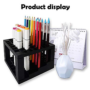 Tavolozza 60 Hole Multi-Level plastic Pencil & Brush Marker Organizer Holder Marker Organizer for Pens, Pencils, Brushes, Markers
