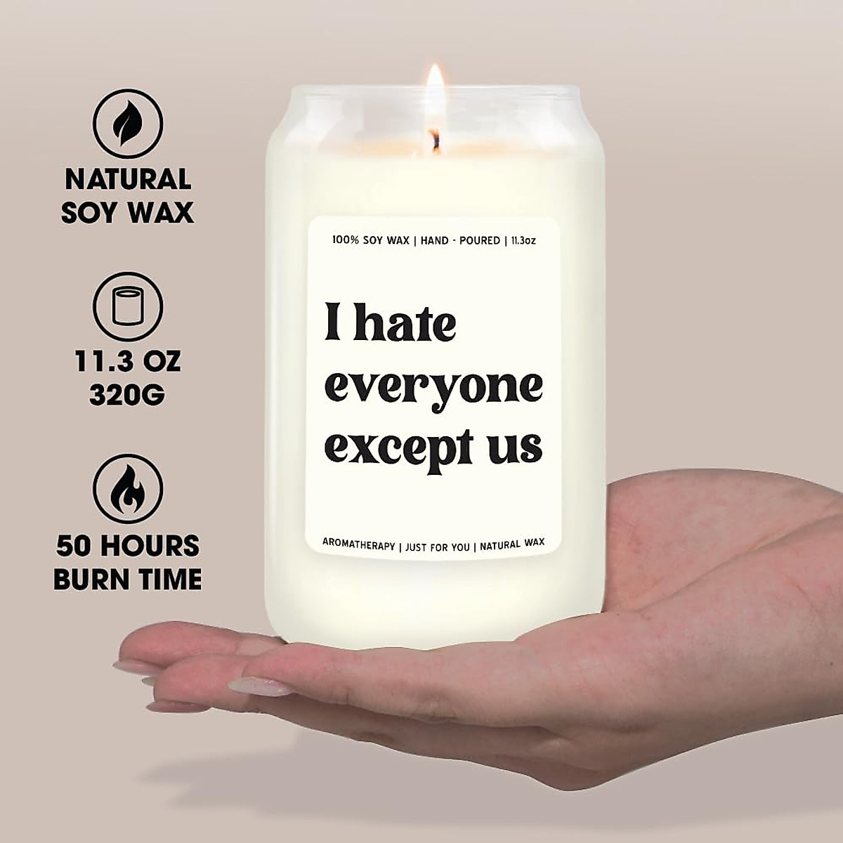 NewEleven Christmas Gifts for Women Friendship - Funny Gifts for Friends Female - Unique Friendship Gifts for Women, Friend, Female, Bestie, BFF, Soul Sister, Work Bestie - Candle