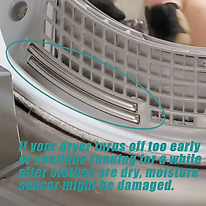 MEANHDAG Dryer Moisture Sensor Plate Bar DC61-02627A for Samsung Replacement Part