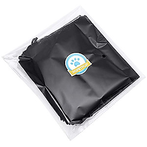 POPETPOP Mesh Birds Cage Seed Catcher + Universal Washable Bird Cage Cover (Black)