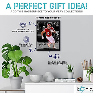 Ikonic Fotohaus Christian McCaffrey Epic Rush Signed Photo Autograph Print Wall Art Home Decor