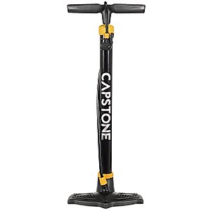 Capstone Steel Floor Pump, Black