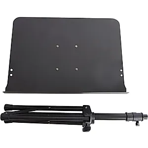 On-Stage SM7211B Professional Grade Folding Orchestral Sheet Music Stand, Black