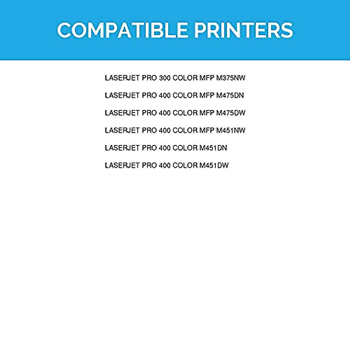 LD Products Remanufactured Toner Cartridge Compatible Replacement for HP 305A CE411A (Cyan) HP305A HP Laserjet & Laserjet Pro: 300 Color MFP M375nw, 400 Color M451dn, Pro 400 Color M475dn, M475dw